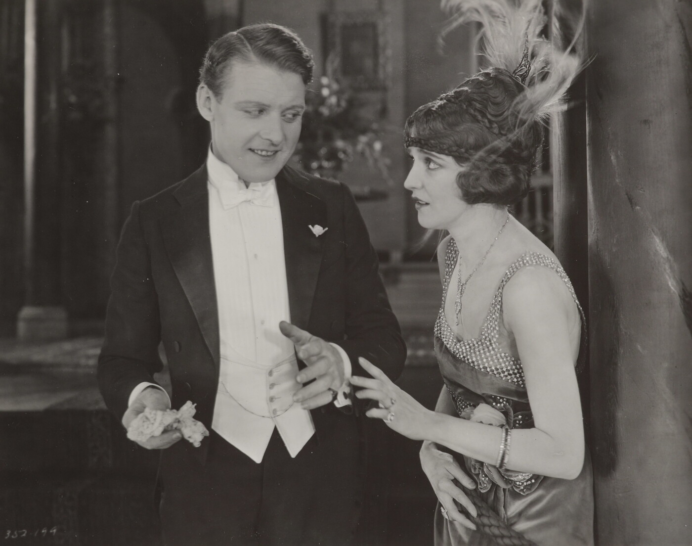 [Forrest Stanley and Agnes Ayres in formal attire, "Forbidden Fruit ...