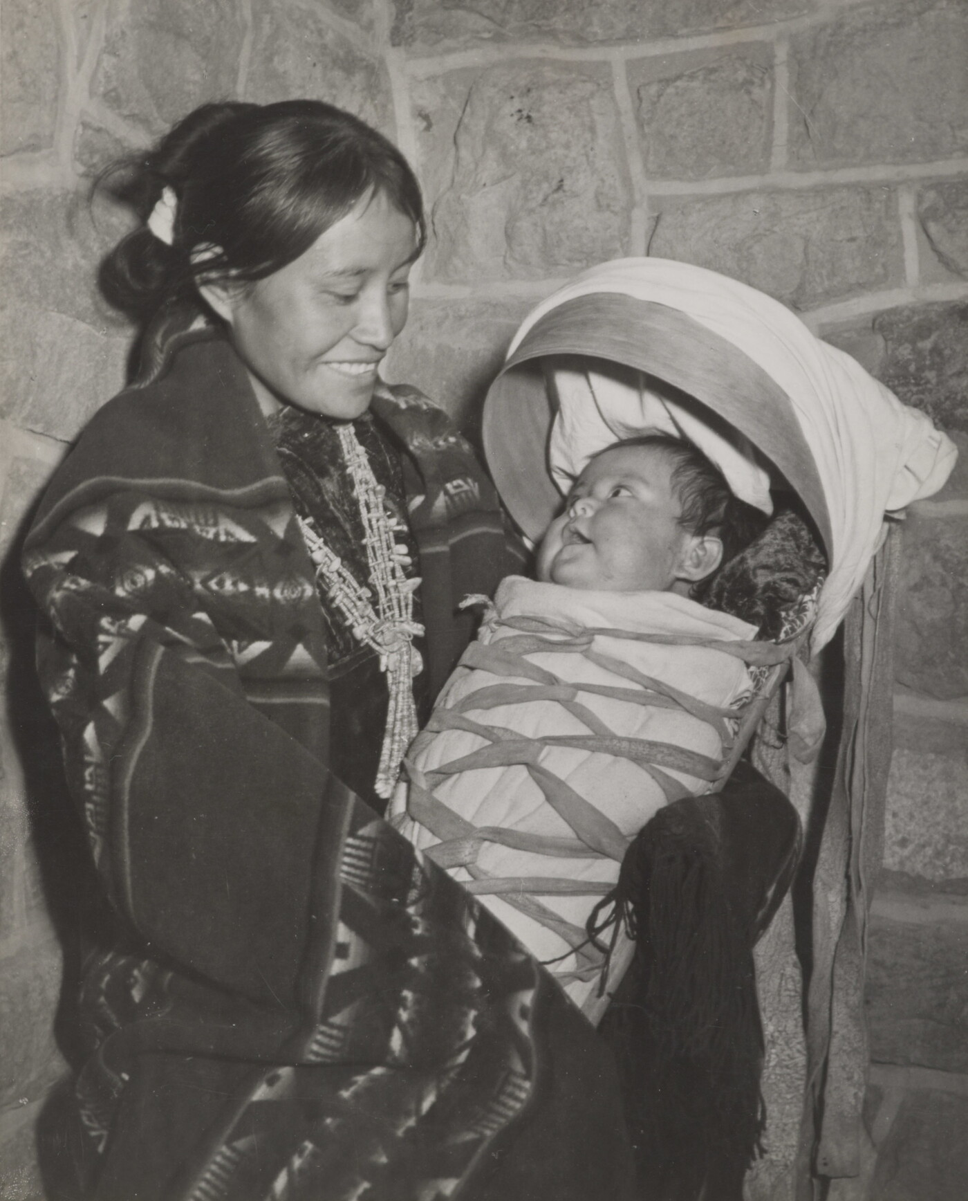 [Navajo mother and baby in cradleboard] | Amon Carter Museum of ...