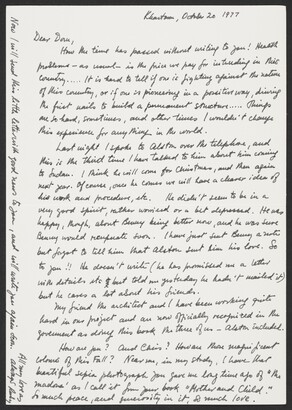 Ruby Reid Thompson to Nell Dorr. October 20, 1977. | Amon Carter Museum ...