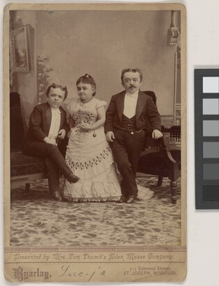 Lavinia Warren (Mrs. Tom Thumb) with her second husband, Count Primi ...