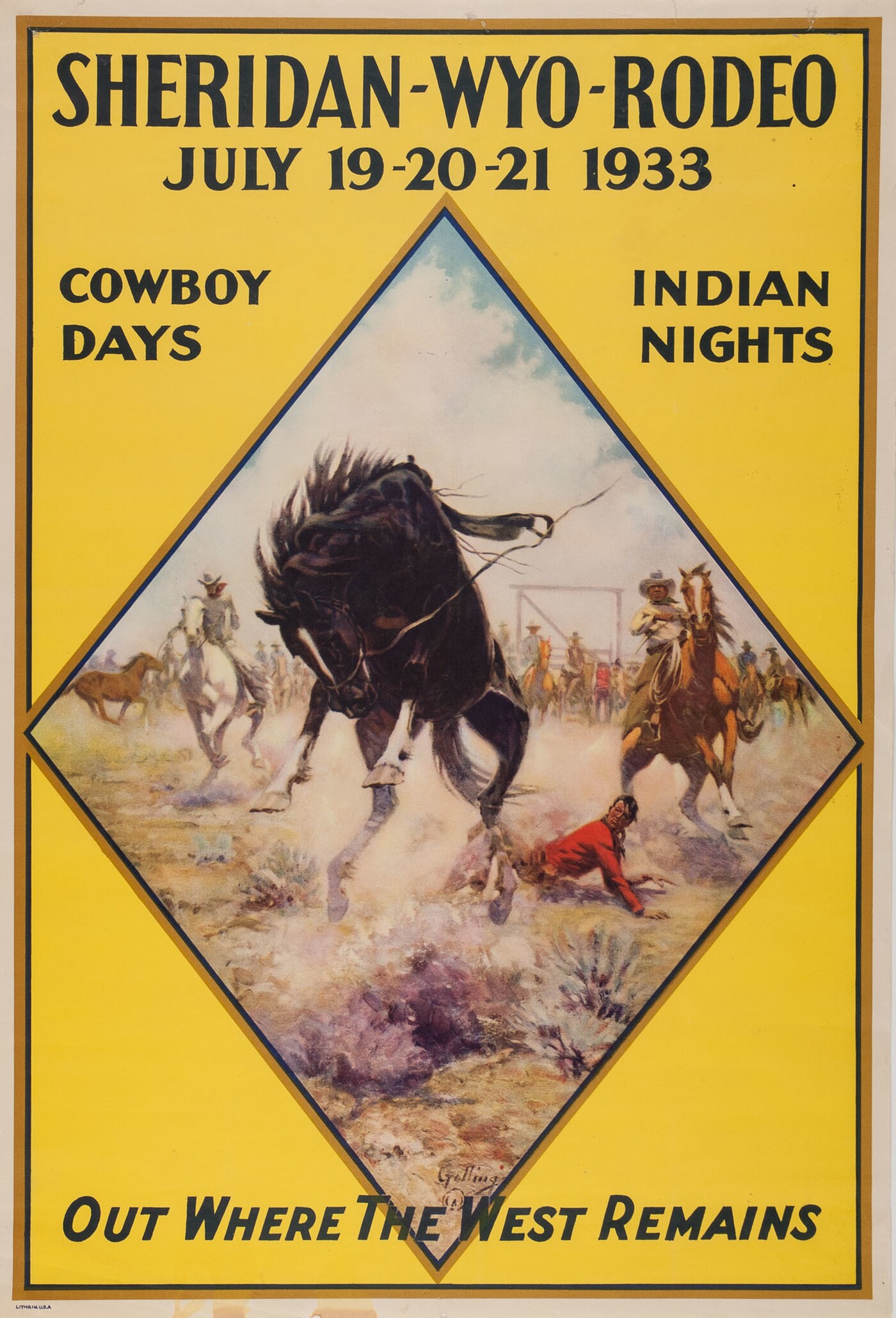 Sheridan-Wyo-Rodeo, July 19-20-21 1933 | Amon Carter Museum of American Art