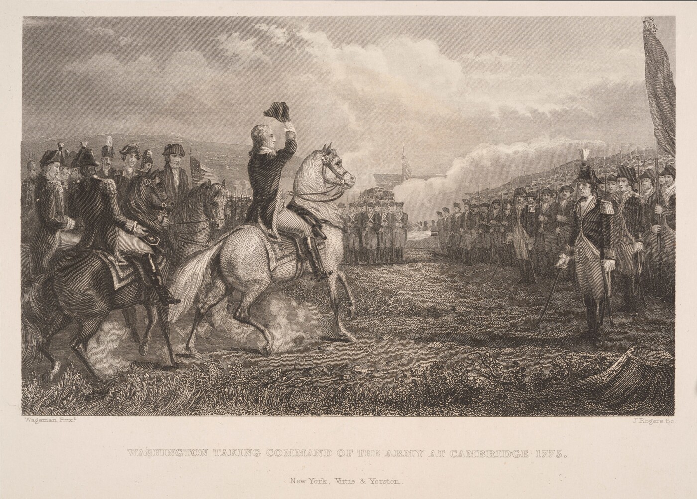 Washington Taking Command of the Army at Cambridge 1775. | Amon Carter ...