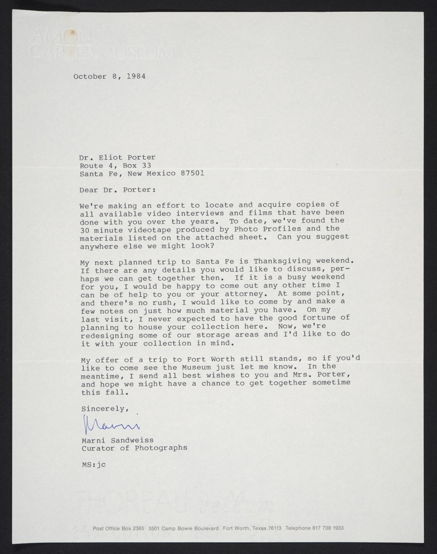 Marni Sandweiss, Curator of Photographs, Amon Carter Museum, Fort Worth ...