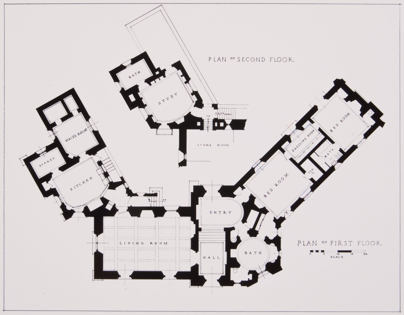 The James House. Original Plan, Charles Greene | Amon Carter Museum of ...