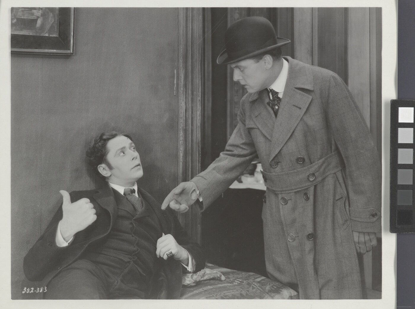 [Forrest Stanley pointing at Theodore Kosloff, "Forbidden Fruit ...