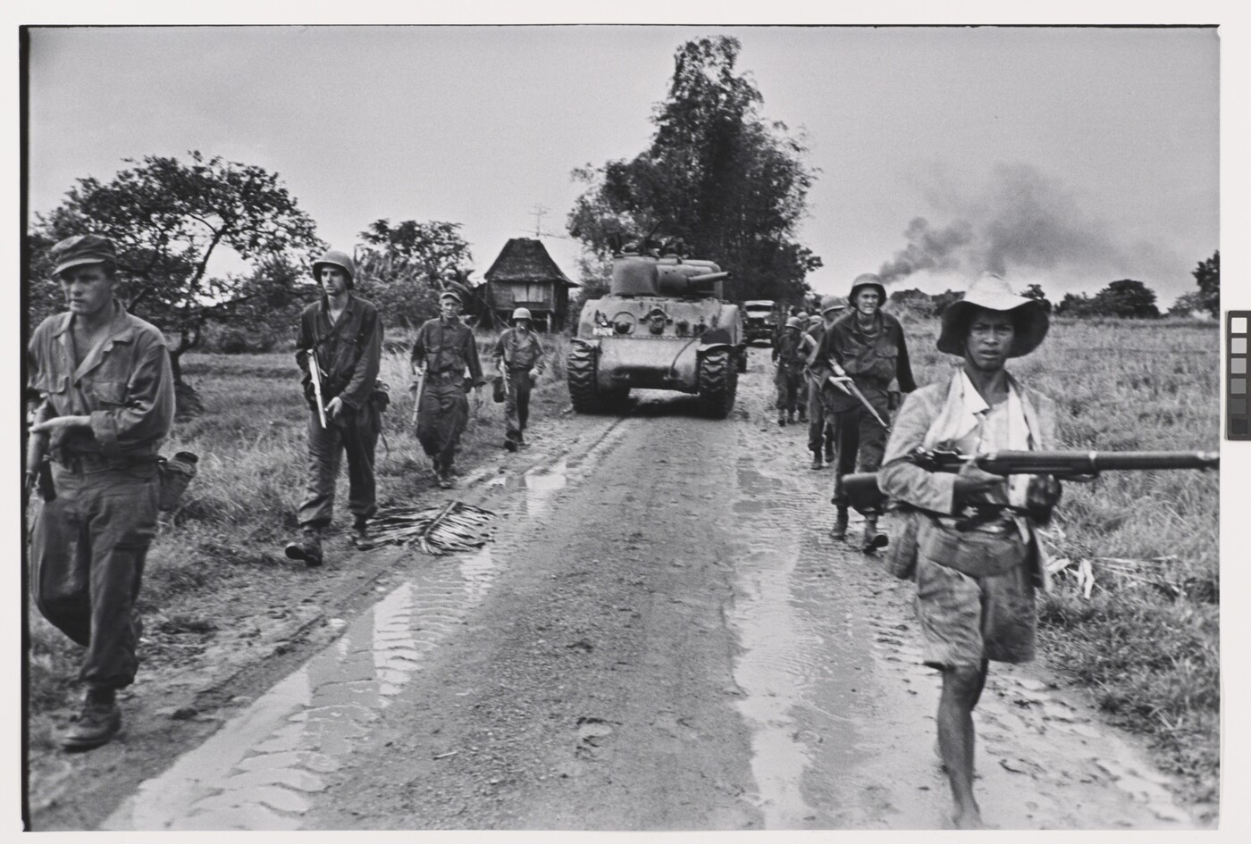 On the Road to Manila American Troops and Filipino Guerrillas Join ...
