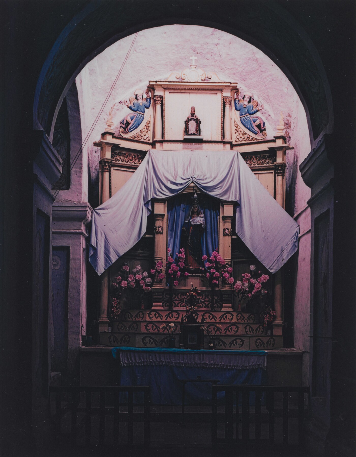 Altar in Santa Domingo, Chapa de Corzo, Chiapas, Mexico, February 16 ...