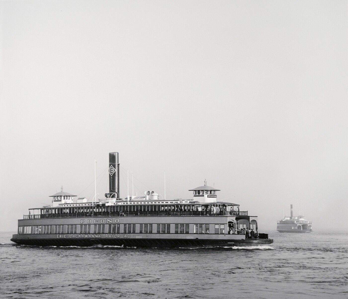 Hoboken Ferry, Ferryboats Pocono in front and Elmira in rear, Erie ...