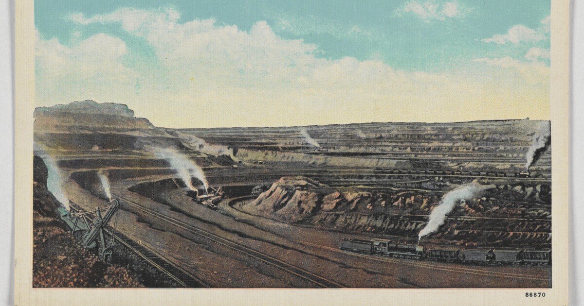 Mahoning Mine, Largest Open Pit Mine in the World, Hibbing, Minn ...