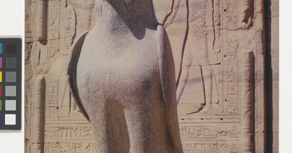 Granite Horus Falcon, Temple of Horus, Edfu, Egypt, 1973 | Amon Carter ...