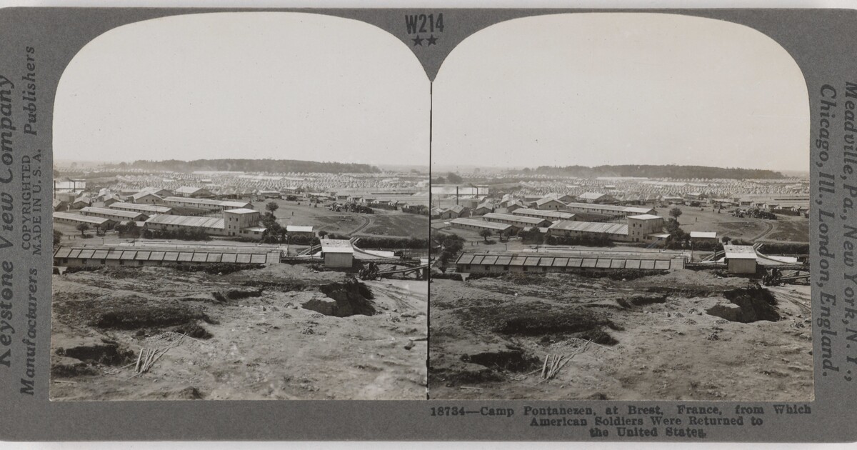 Camp Pontanezen, at Brest, France, from Which American Soldiers Were ...